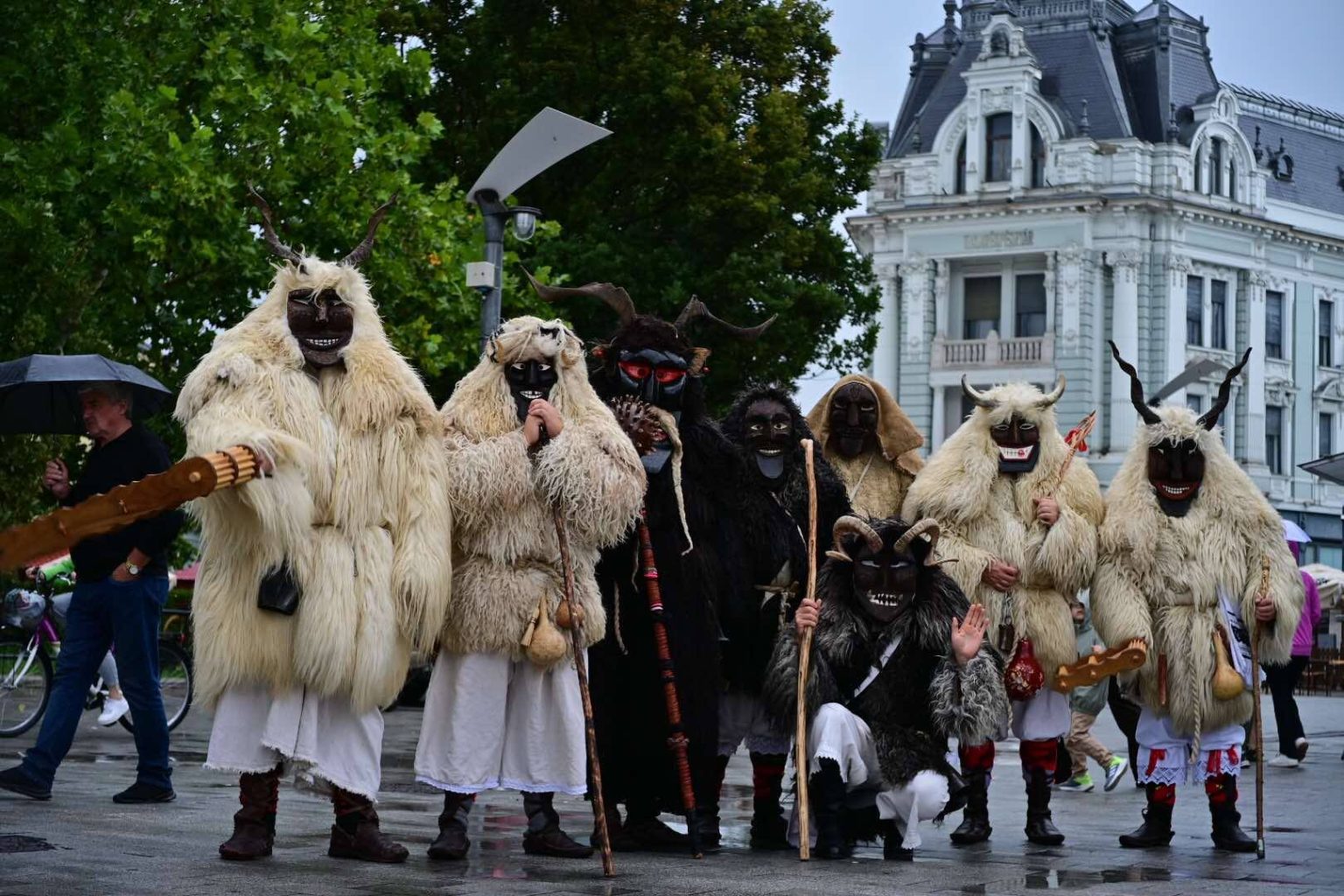 Busók jelentek meg Nyíregyháza belvárosában